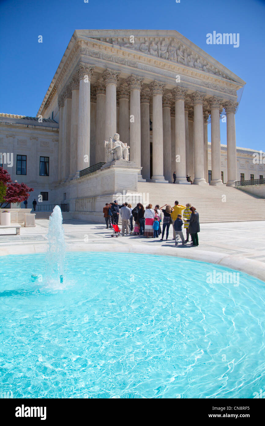 Supreme court building Washington DC exterior Stock Photo - Alamy