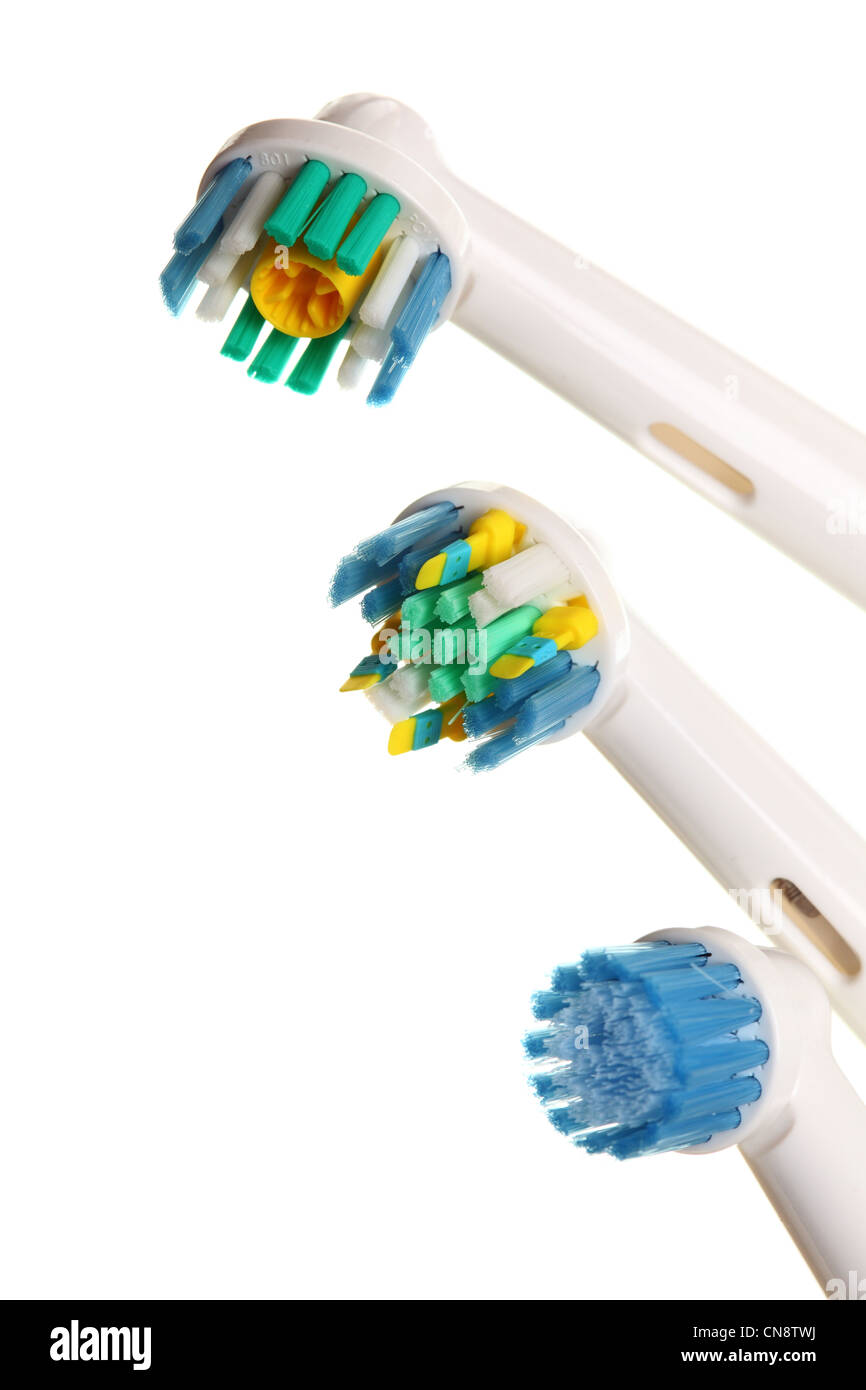 modern electrical toothbrush isolated on white background Heads ...