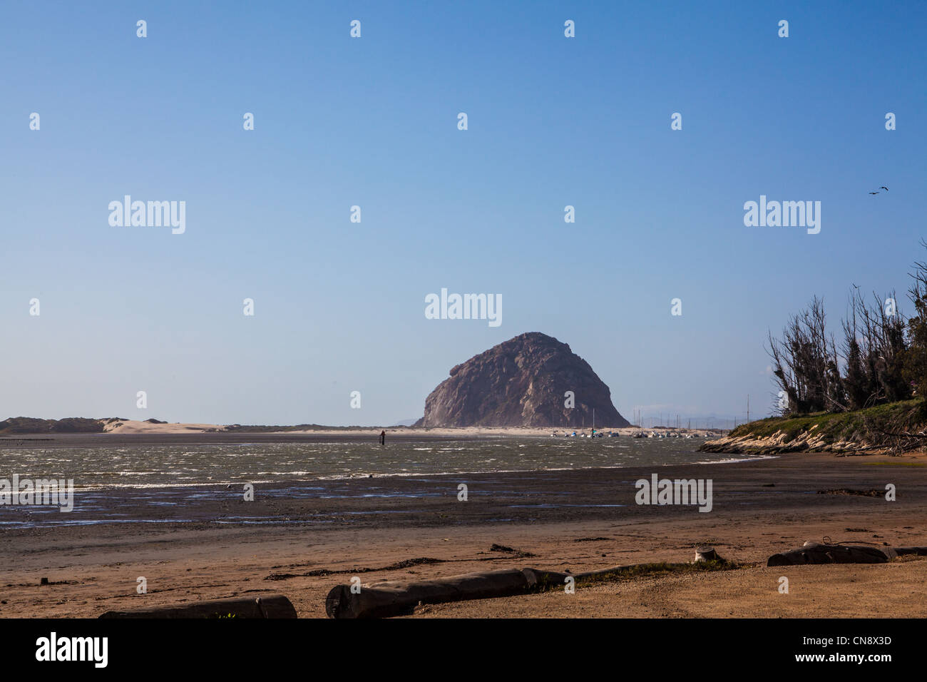 Morro Bay and Morro Rock in California Stock Photo - Alamy