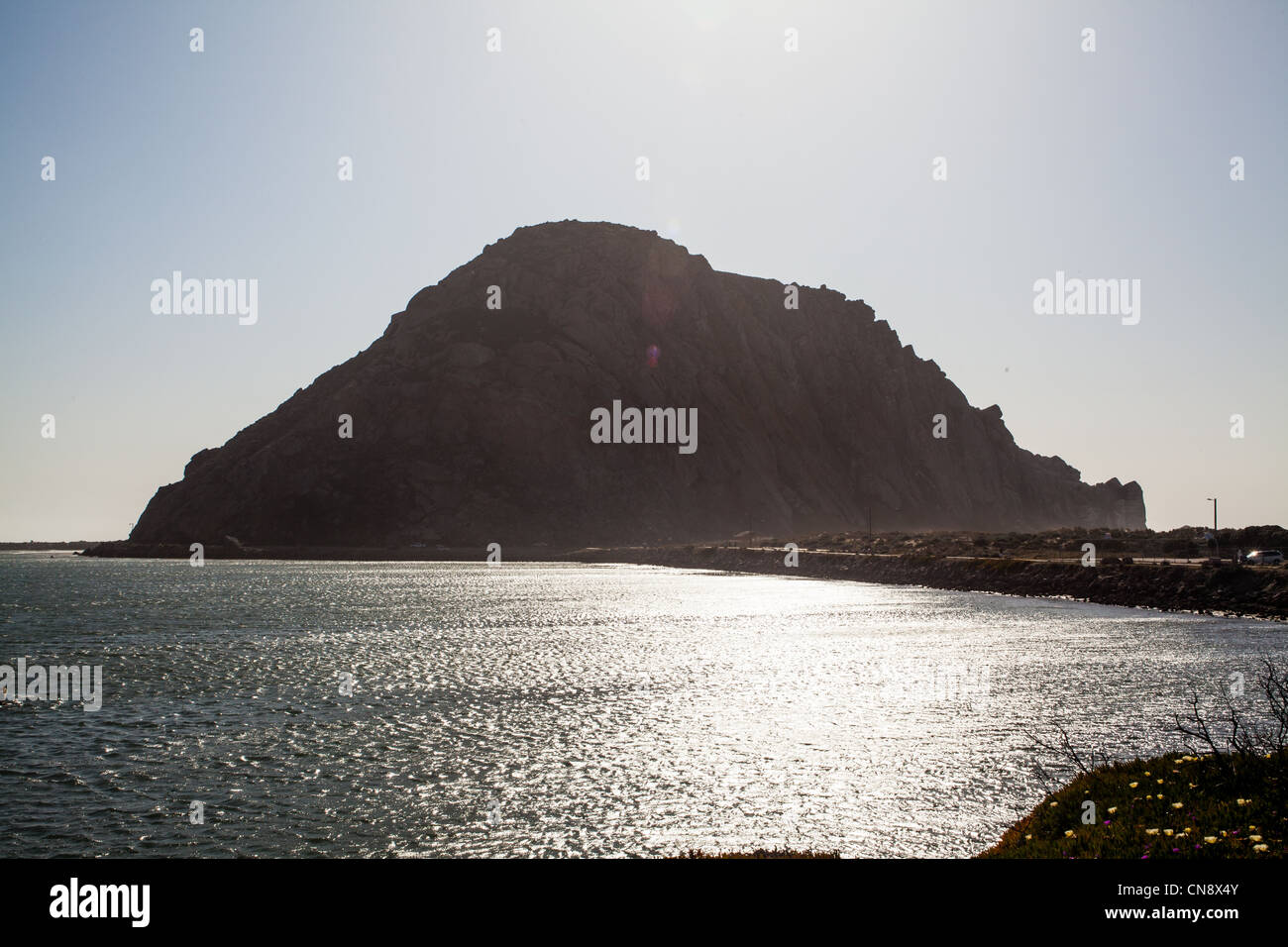 Morro Bay and Morro Rock in California Stock Photo - Alamy