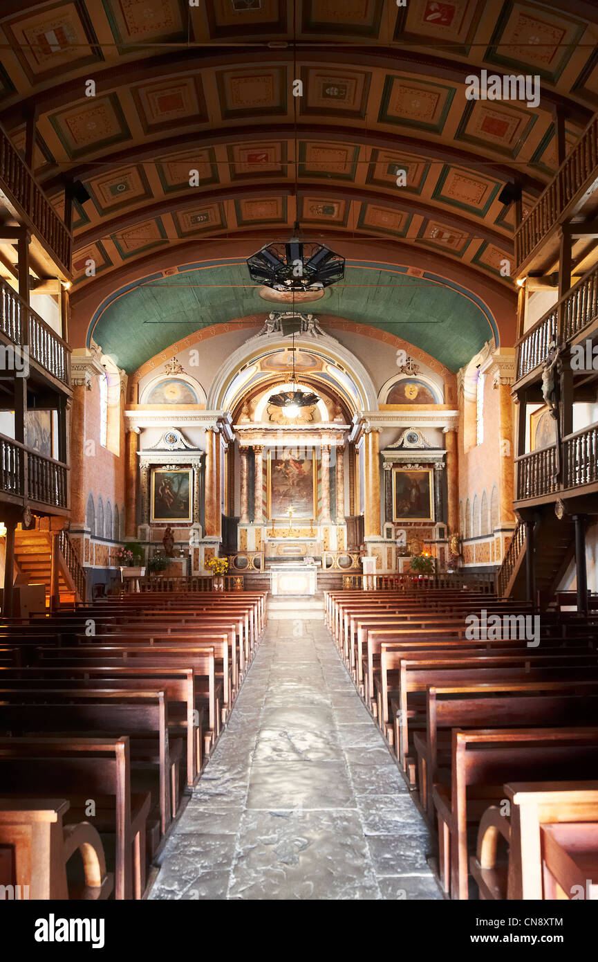 Bastide labeled as les plus beaux villages de france hi-res stock ...