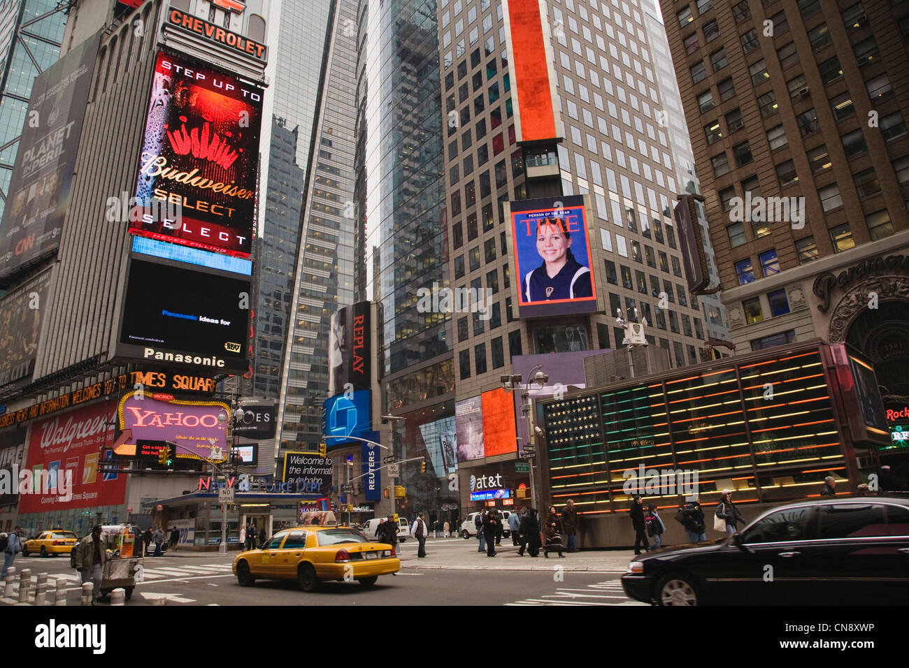 Times Square, Midtown Manhattan, New York City, New York, USA Stock ...