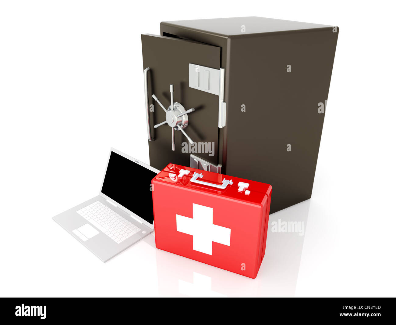 Laptop Security suite Stock Photo - Alamy