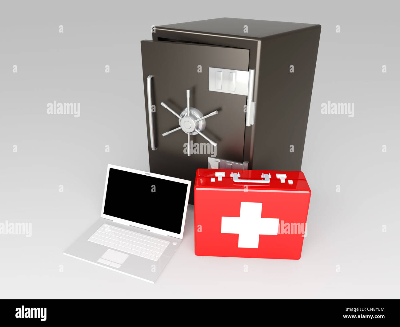 Laptop Security suite Stock Photo - Alamy
