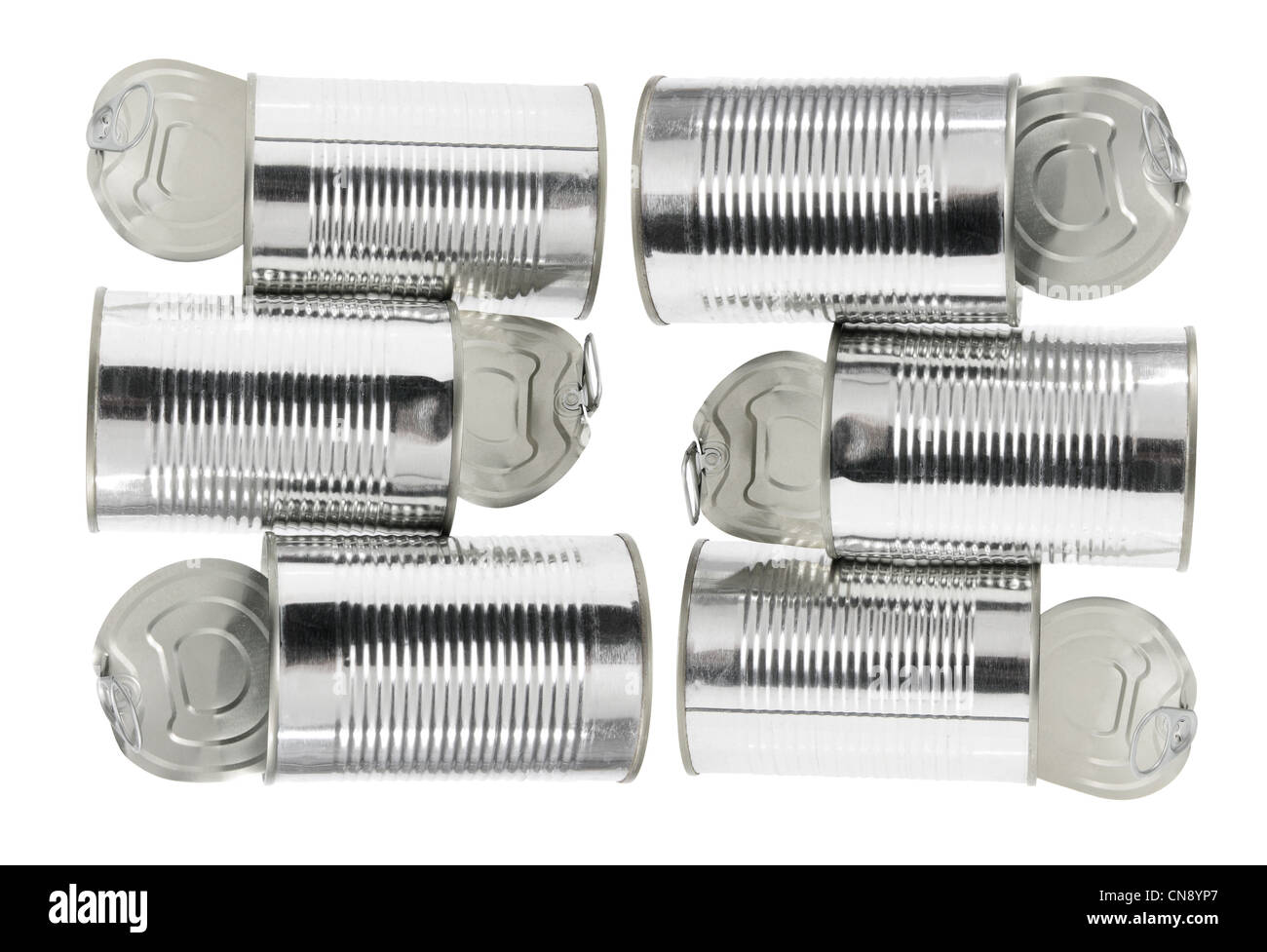 Stacks of Tin Cans Stock Photo - Alamy