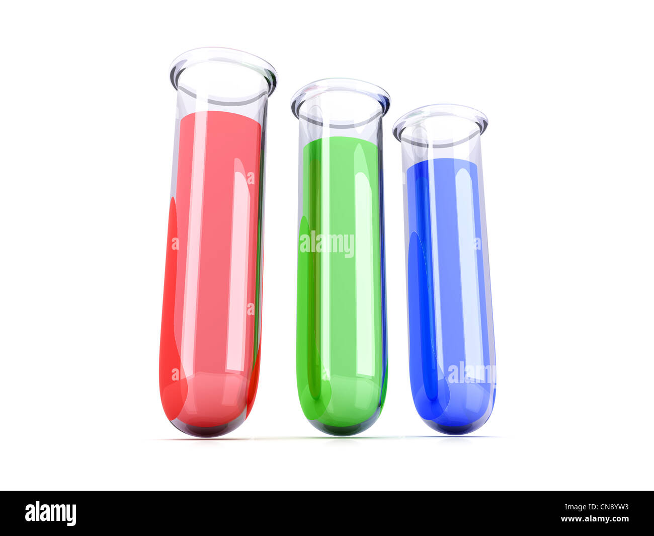 Test tubes with RGB printing colors Stock Photo - Alamy