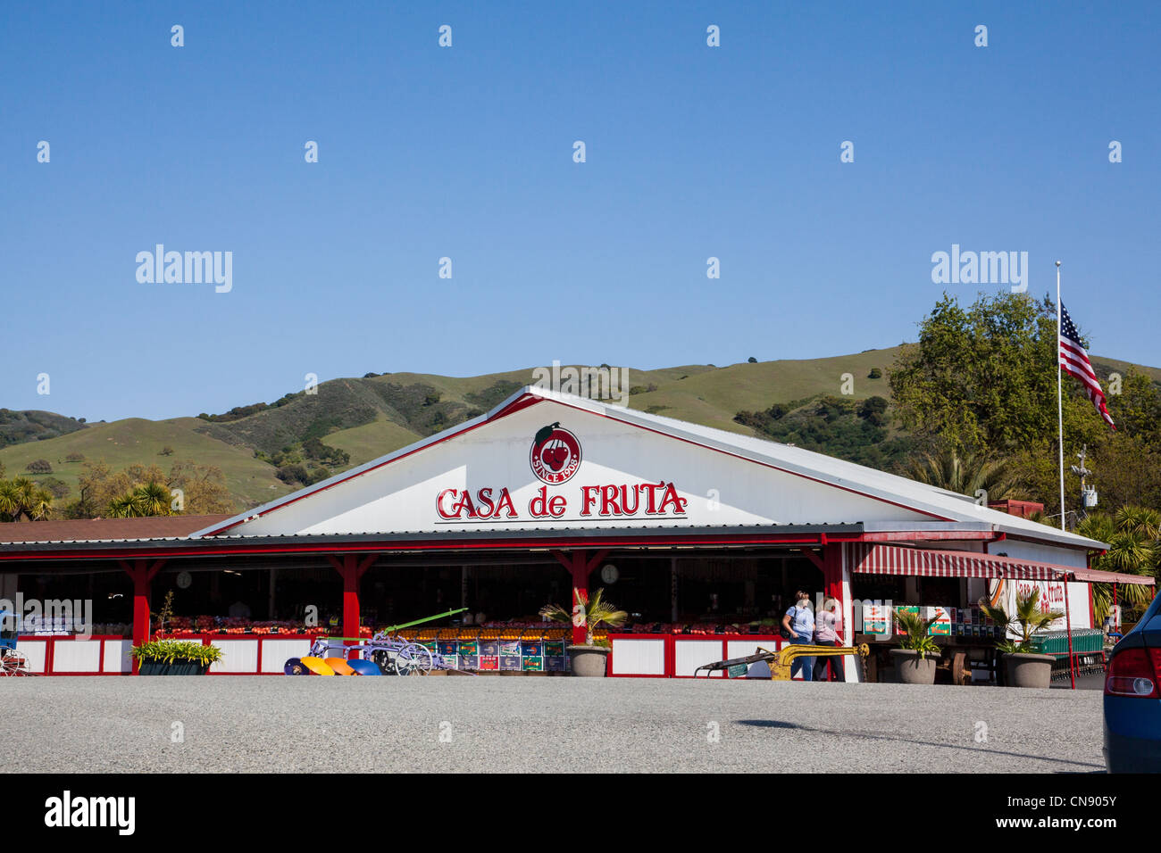 One of the many attractions of Casa De Fruita a roadside fruit stand in ...