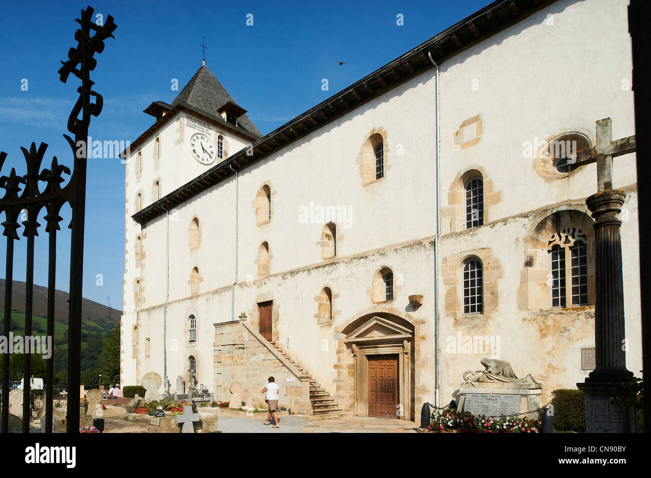 France, Pyrenees Atlantiques, Sare, labelled Les Plus Beaux Villages de ...