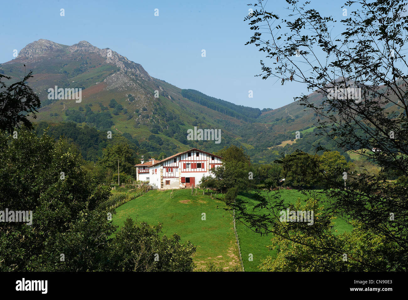 France, Pyrenees Atlantiques, Sare, labelled Les Plus Beaux Villages de ...