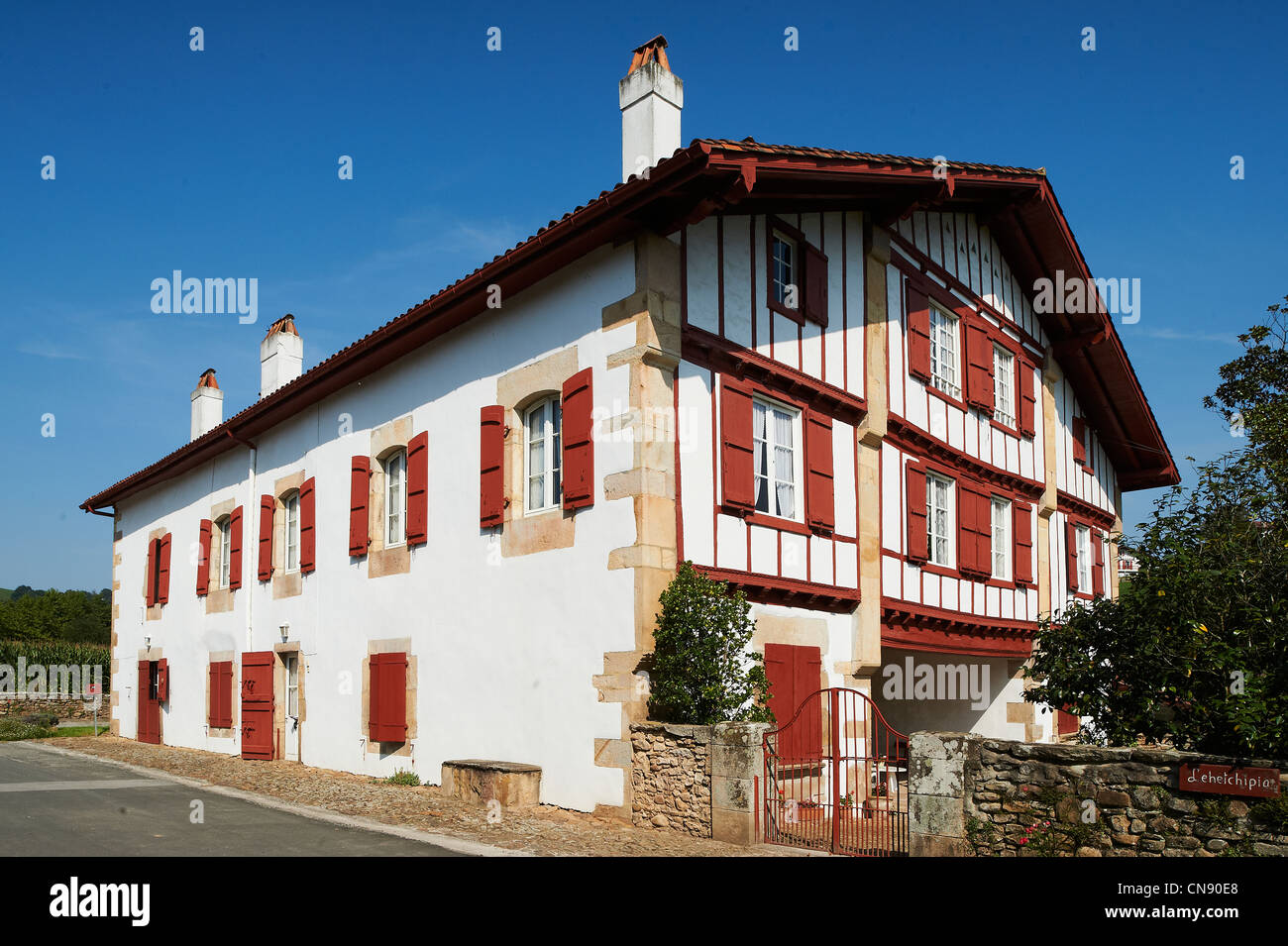 France, Pyrenees Atlantiques, Sare, labelled Les Plus Beaux Villages de ...