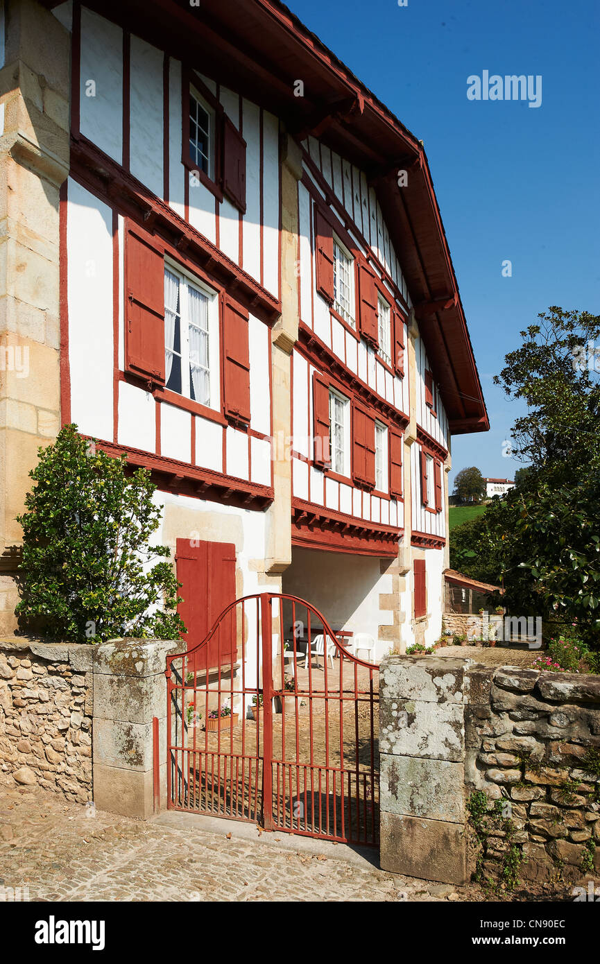 France, Pyrenees Atlantiques, Sare, labelled Les Plus Beaux Villages de ...