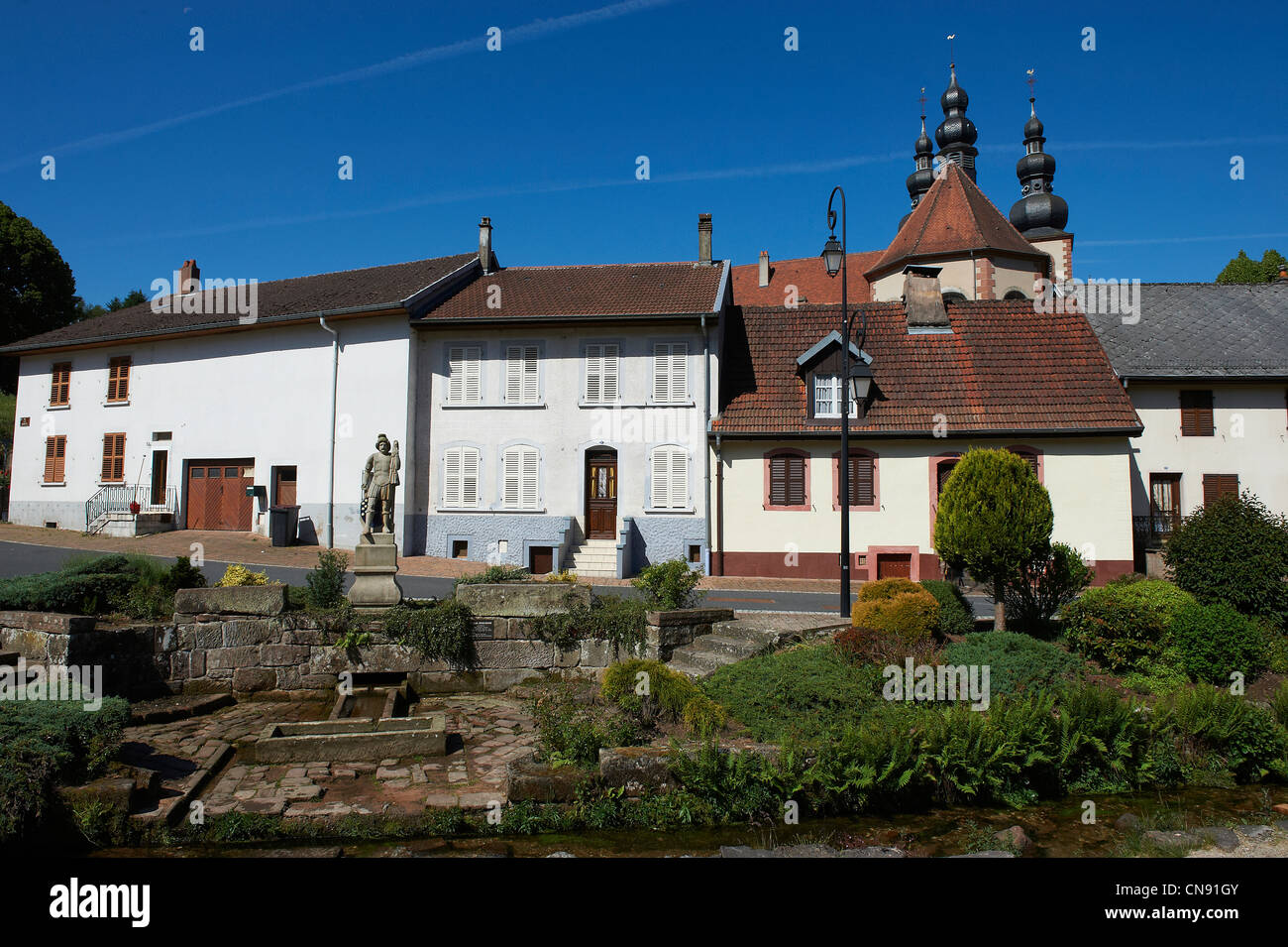 France, Moselle, Saint Quirin, labeled Les Plus Beaux Villages de ...