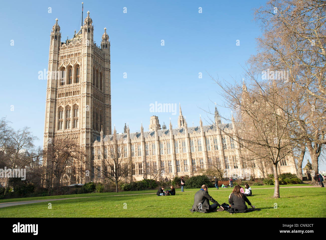 Victoria tower gardens hi-res stock photography and images - Alamy