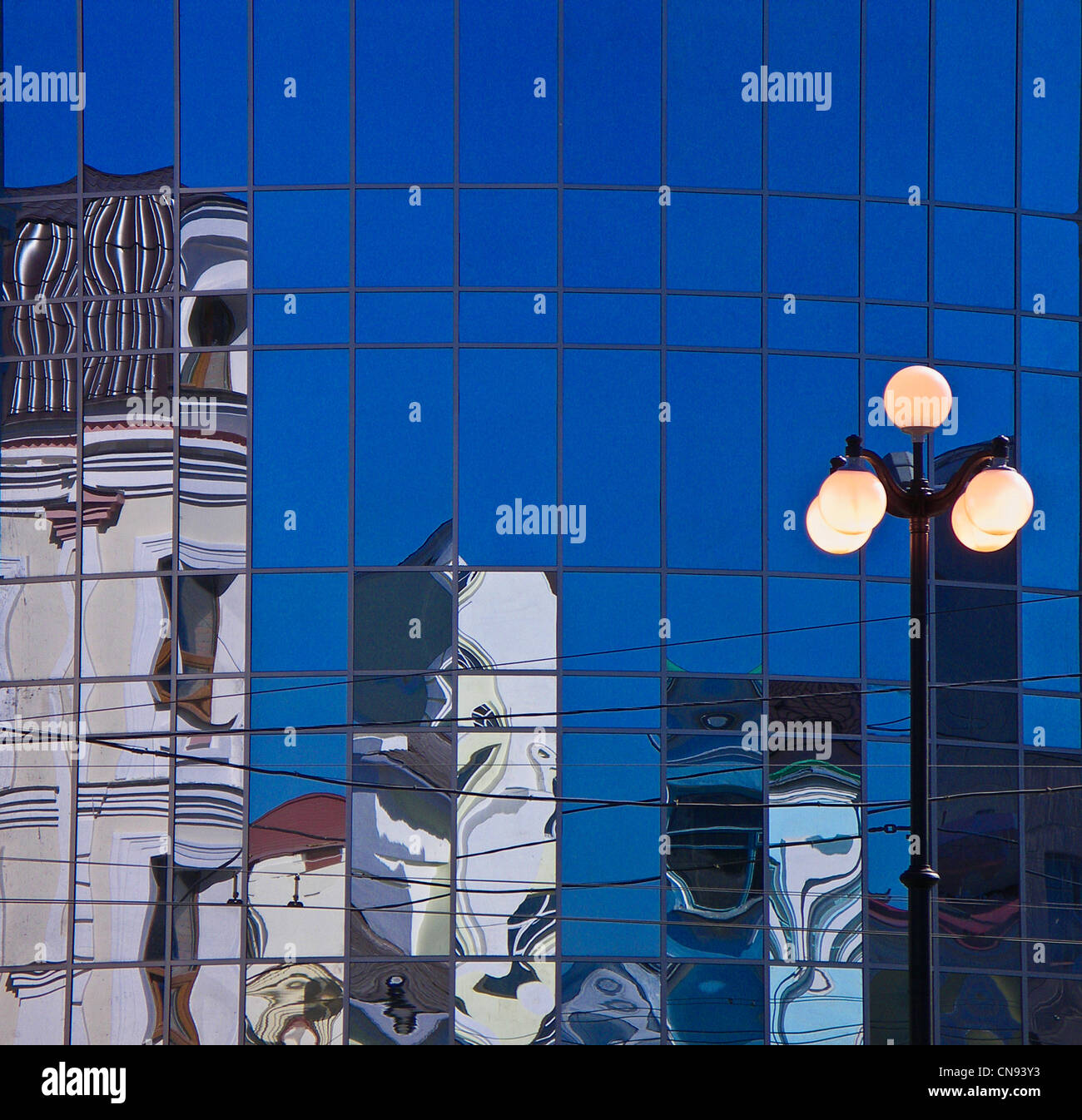 Abstract architecture reflection in the window Stock Photo - Alamy