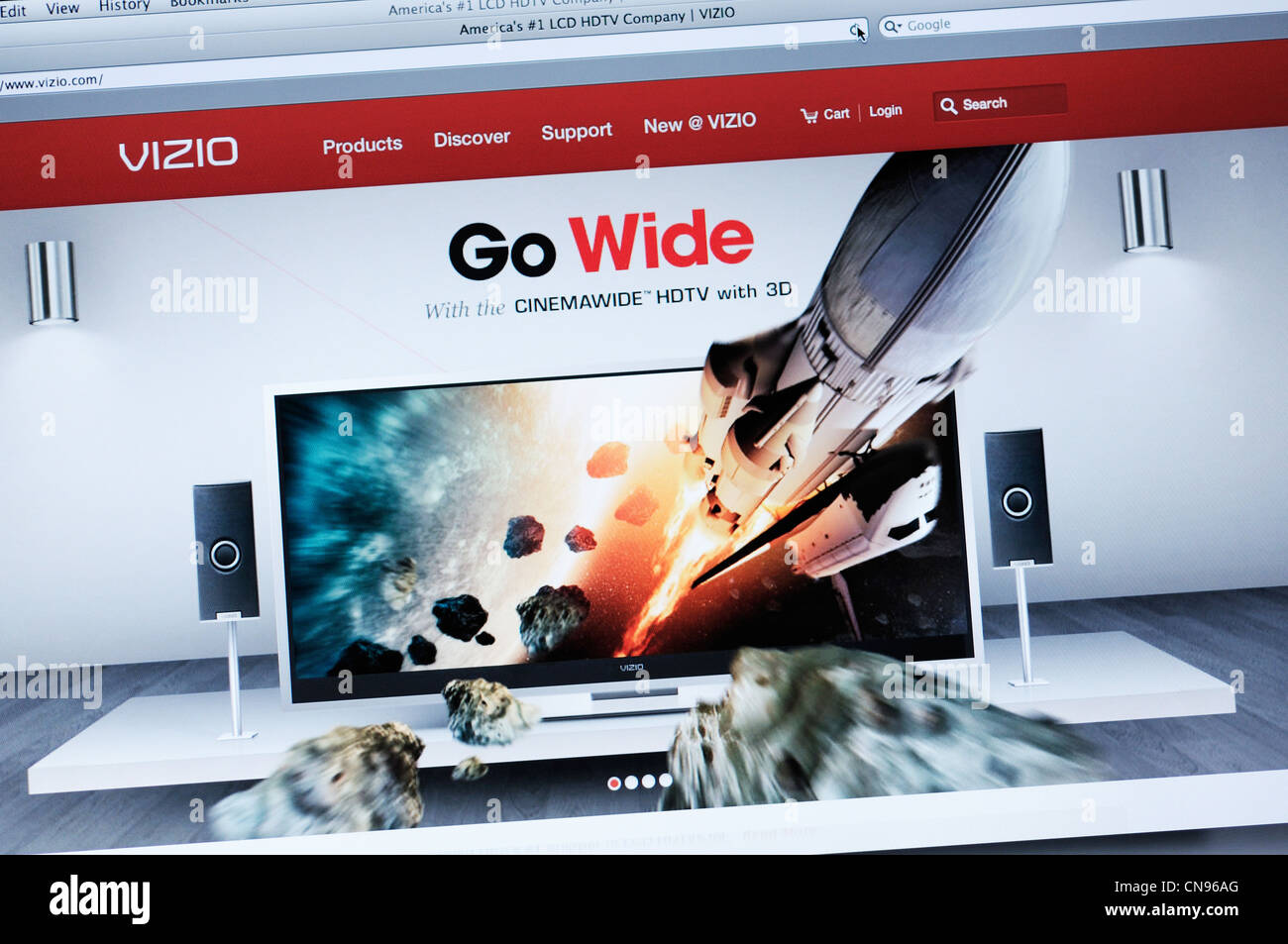 VIZIO electronics website Stock Photo - Alamy