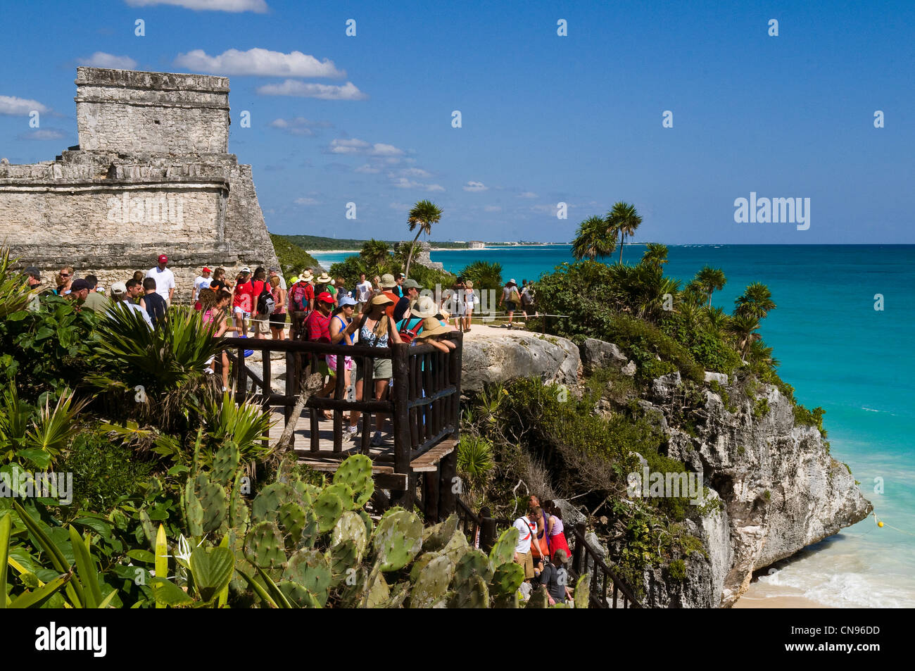 Mexico, Quintana Roo state, Mayan archaeological site of Tulum listed ...