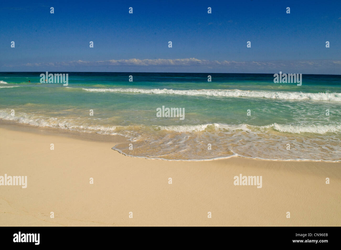 Mexico, Quintana Roo state, Tulum, beach between Tulum Playa and Tulum ...
