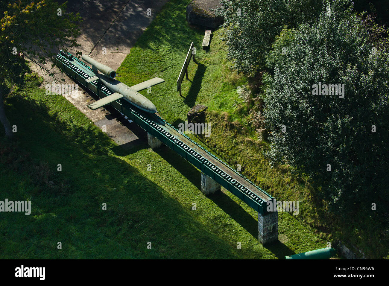 France, Seine Maritime, Ardouval, V1 site of Val Ygot, launching pad ...