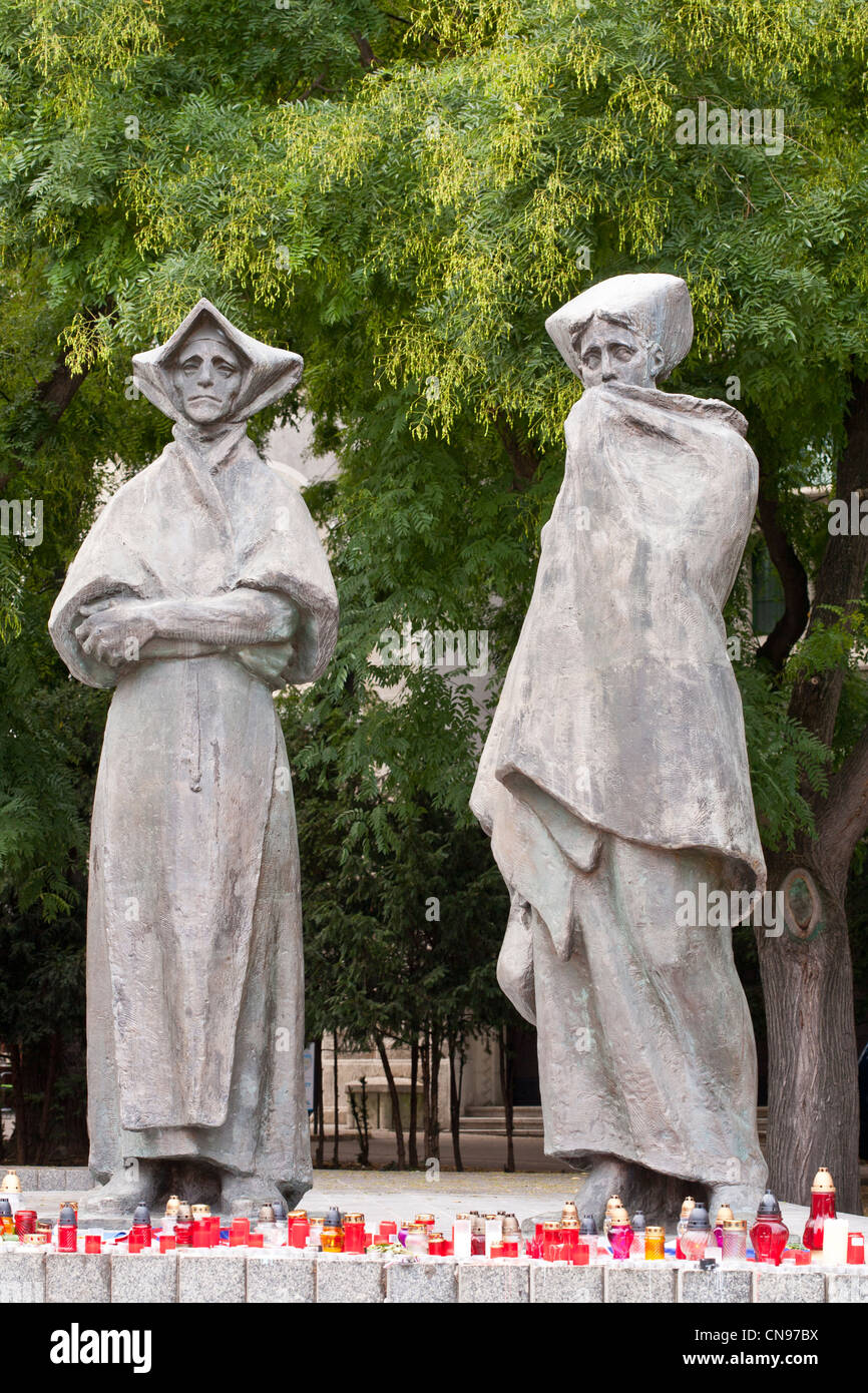 Slovakia, Bratislava, a memorial to the Slovakian uprising against the ...