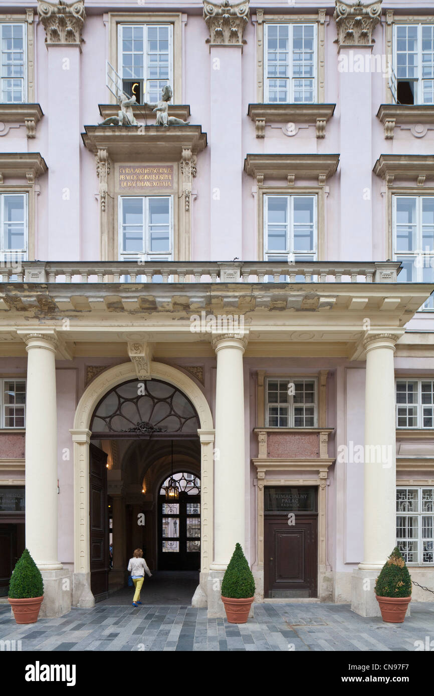 Slovakia, Bratislava, Historic center, primatial palace built for ...