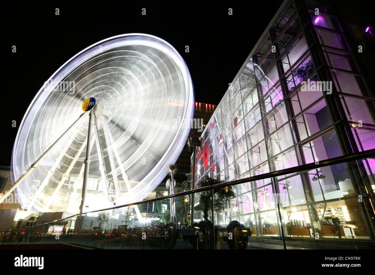 Manchester Big Wheel in Exchange Square Stock Photo - Alamy