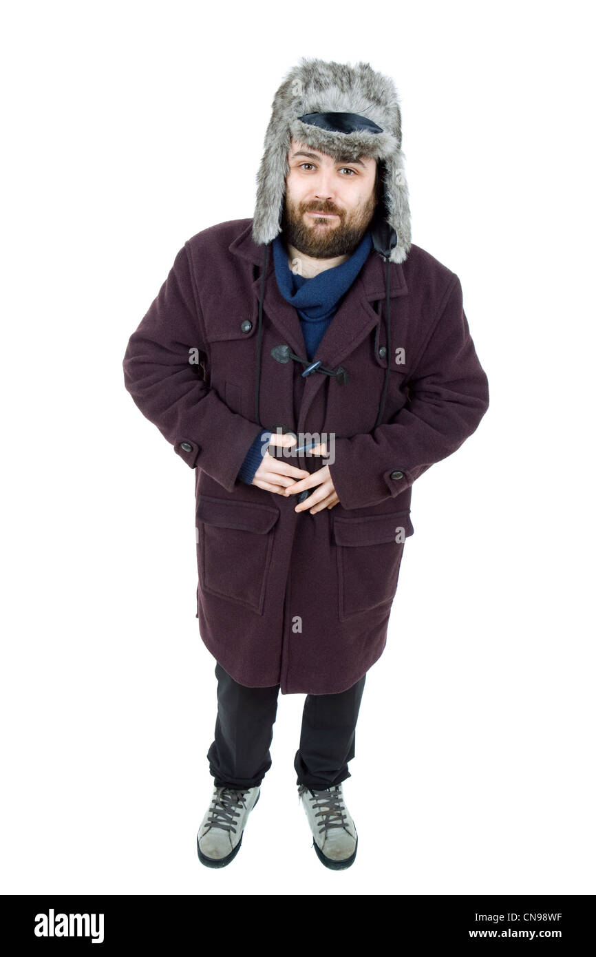 young casual silly man full body isolated on white Stock Photo - Alamy