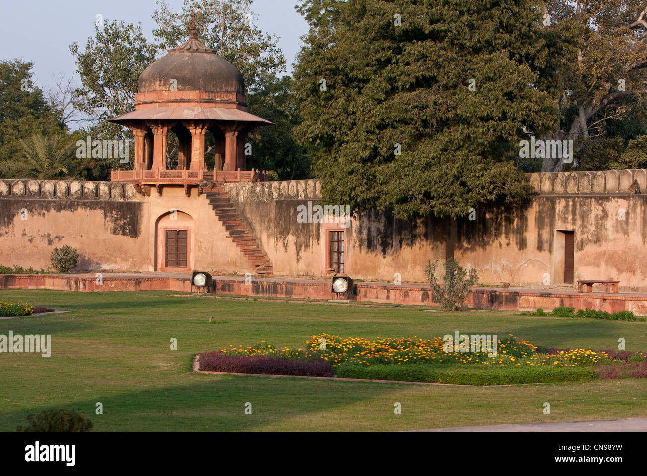 Agra, India. Interior Gardens of the Itimad-ud-Dawlah, Mausoleum of ...
