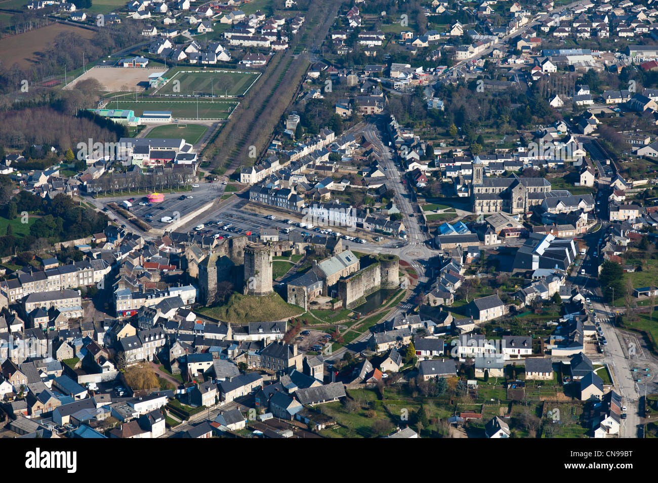 Bricquebec aerial view hi-res stock photography and images - Alamy