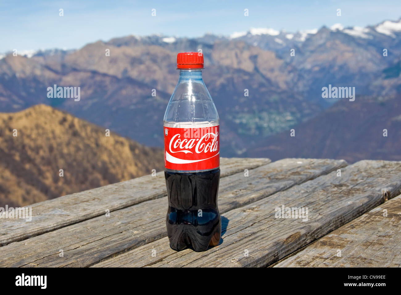Switzerland, Canton Ticino, Monte Tamaro, Coca Cola Stock Photo - Alamy