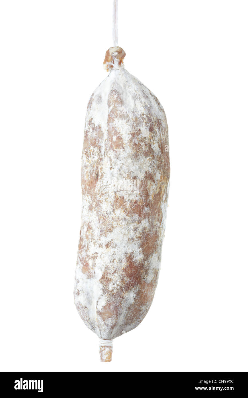 Salami food eating isolated hi-res stock photography and images - Alamy