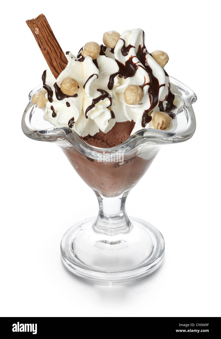 Nut sundae cut-out cut out Stock Photo - Alamy