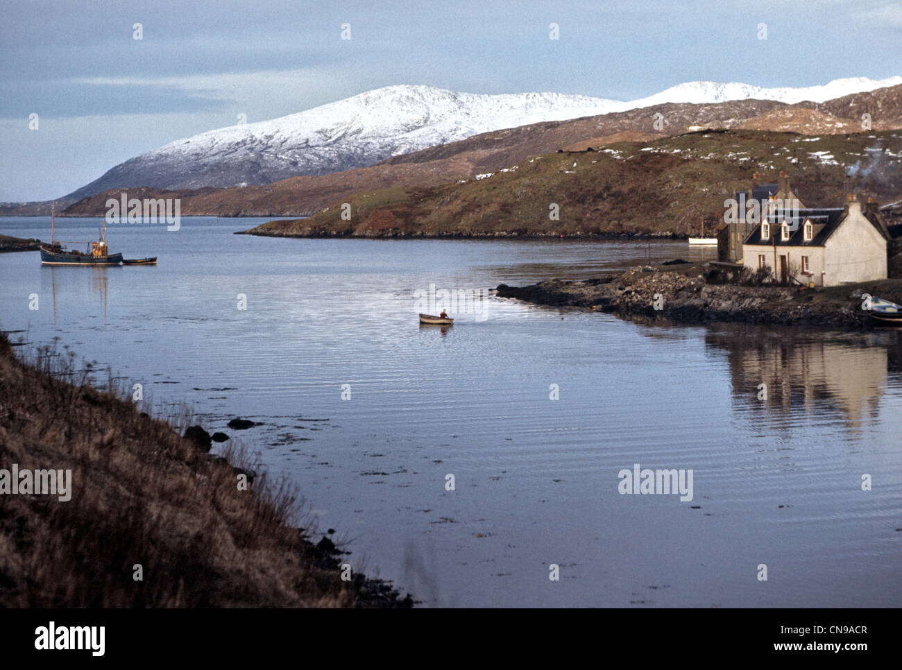 View of outer Hebrides in Scalpay Scotland Stock Photo - Alamy