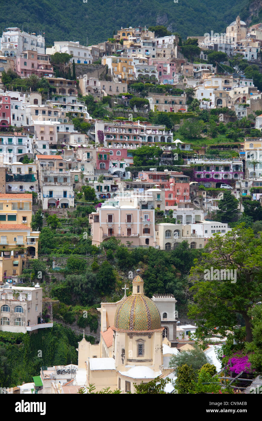 The village Positano, Amalfi coast, Unesco World Heritage site ...