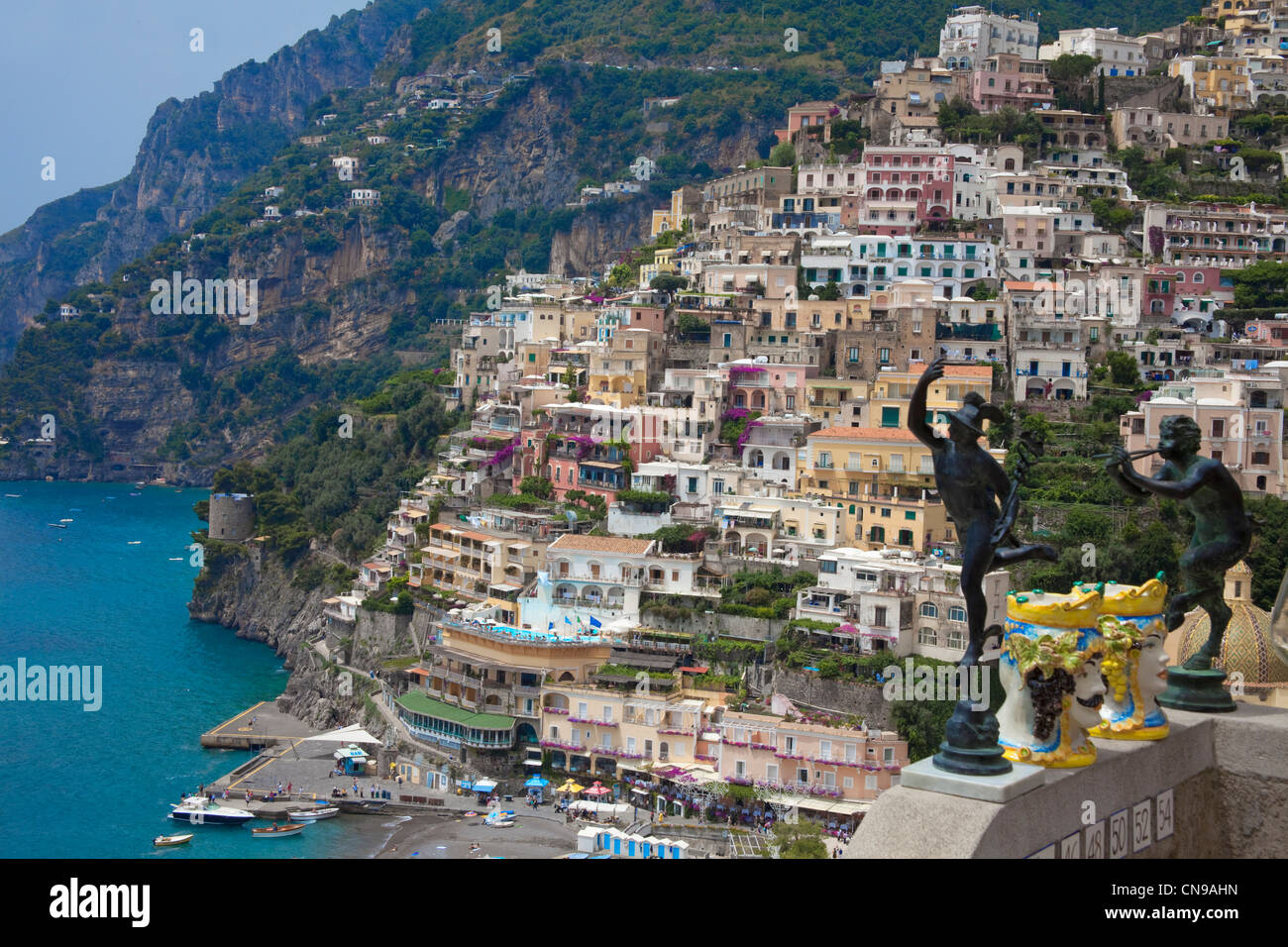 The village Positano, Amalfi coast, Unesco World Heritage site ...