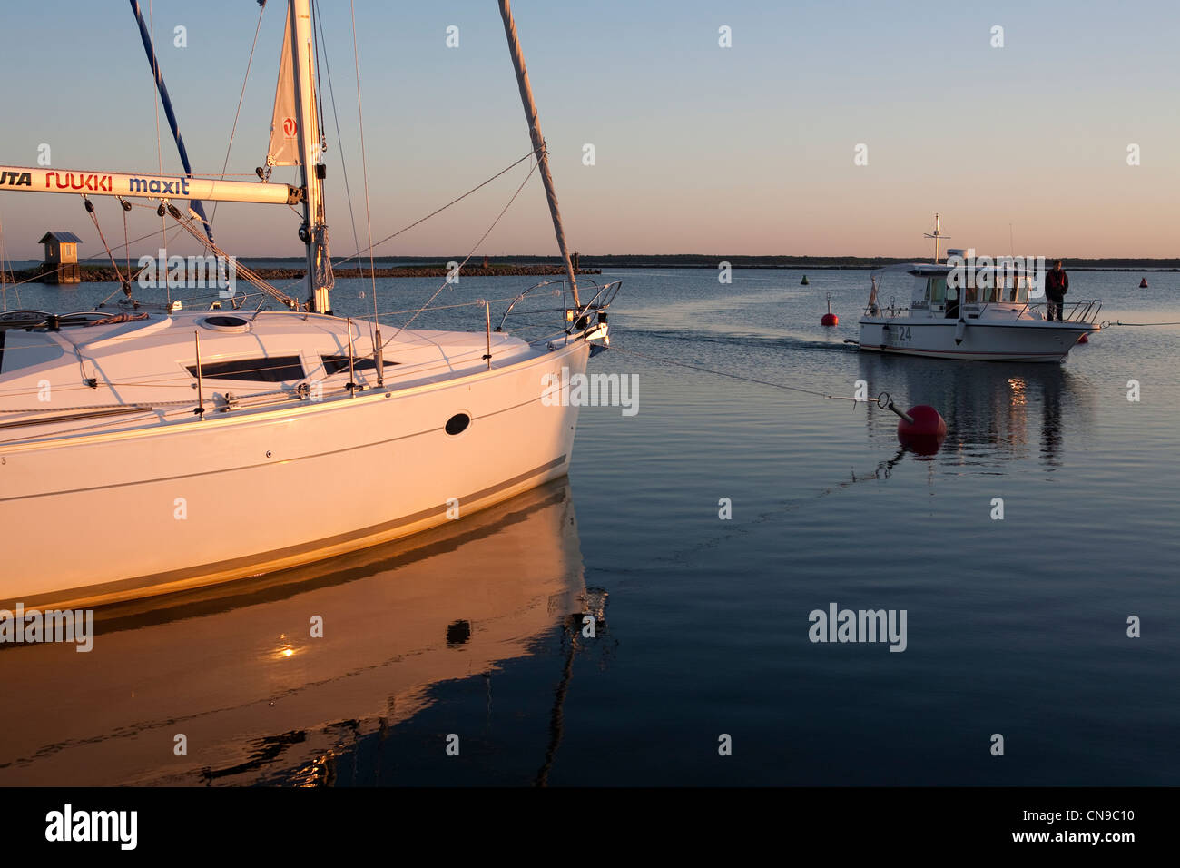 Estonia (Baltic States), Hiiu Region, Hiiumaa Island, Marina of Kassari ...