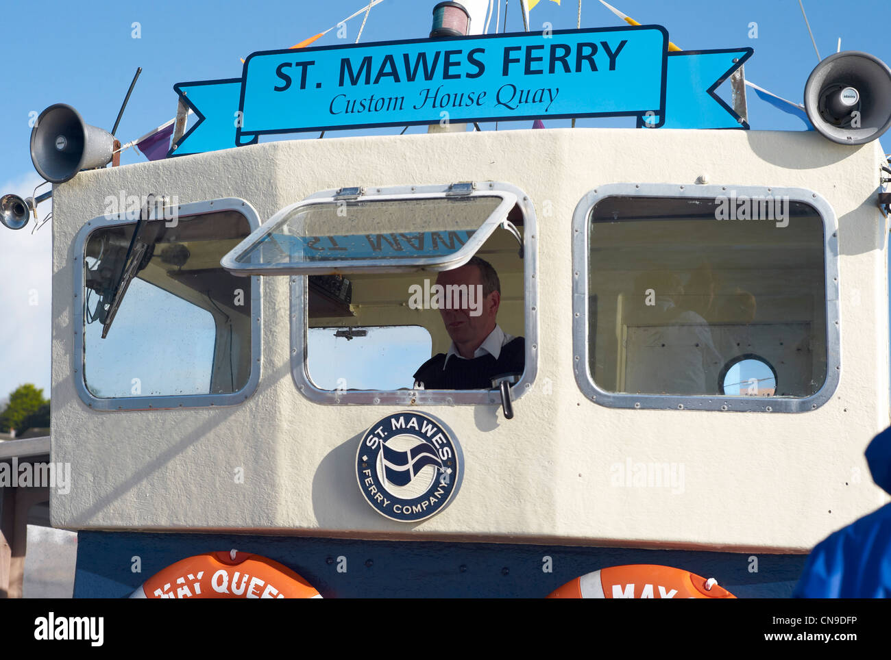 The St Mawes to Falmouth ferry on route to Falmouth Stock Photo - Alamy