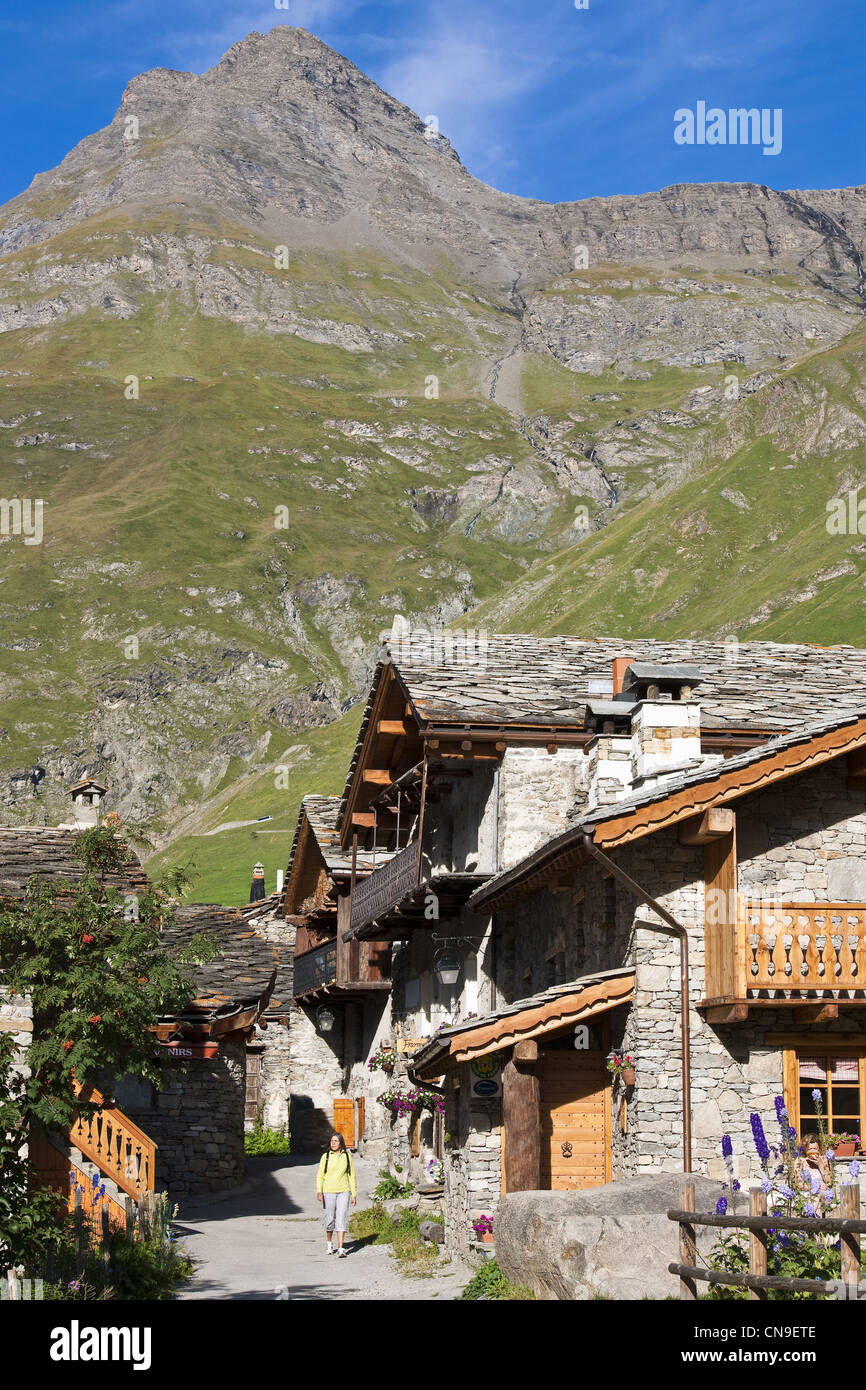 France, Savoie, Bonneval sur Arc (alt:6 069,55 ft), the highest village ...