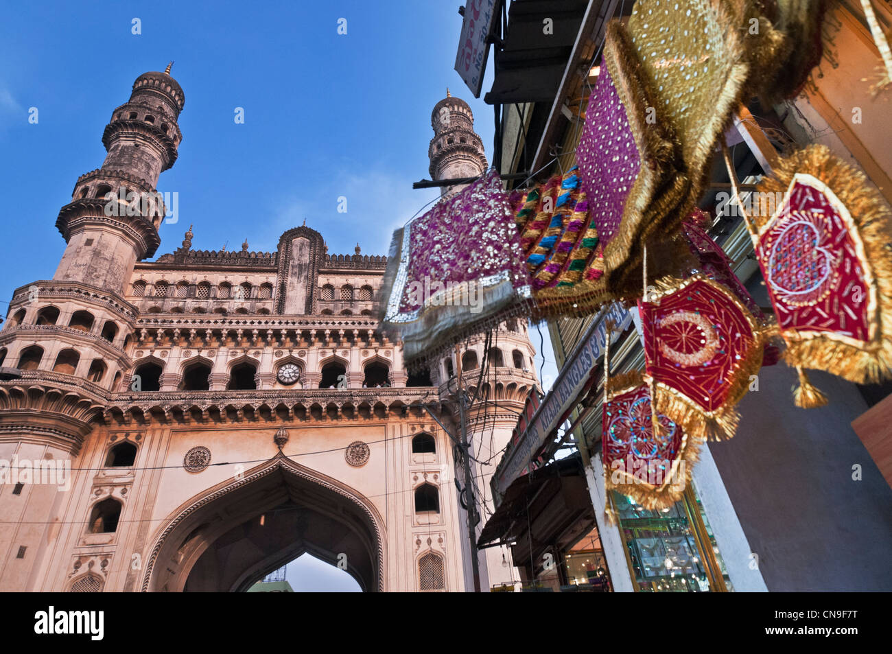 Charminar from Laad Bazaar Hyderabad Andhra Pradesh India Stock Photo ...