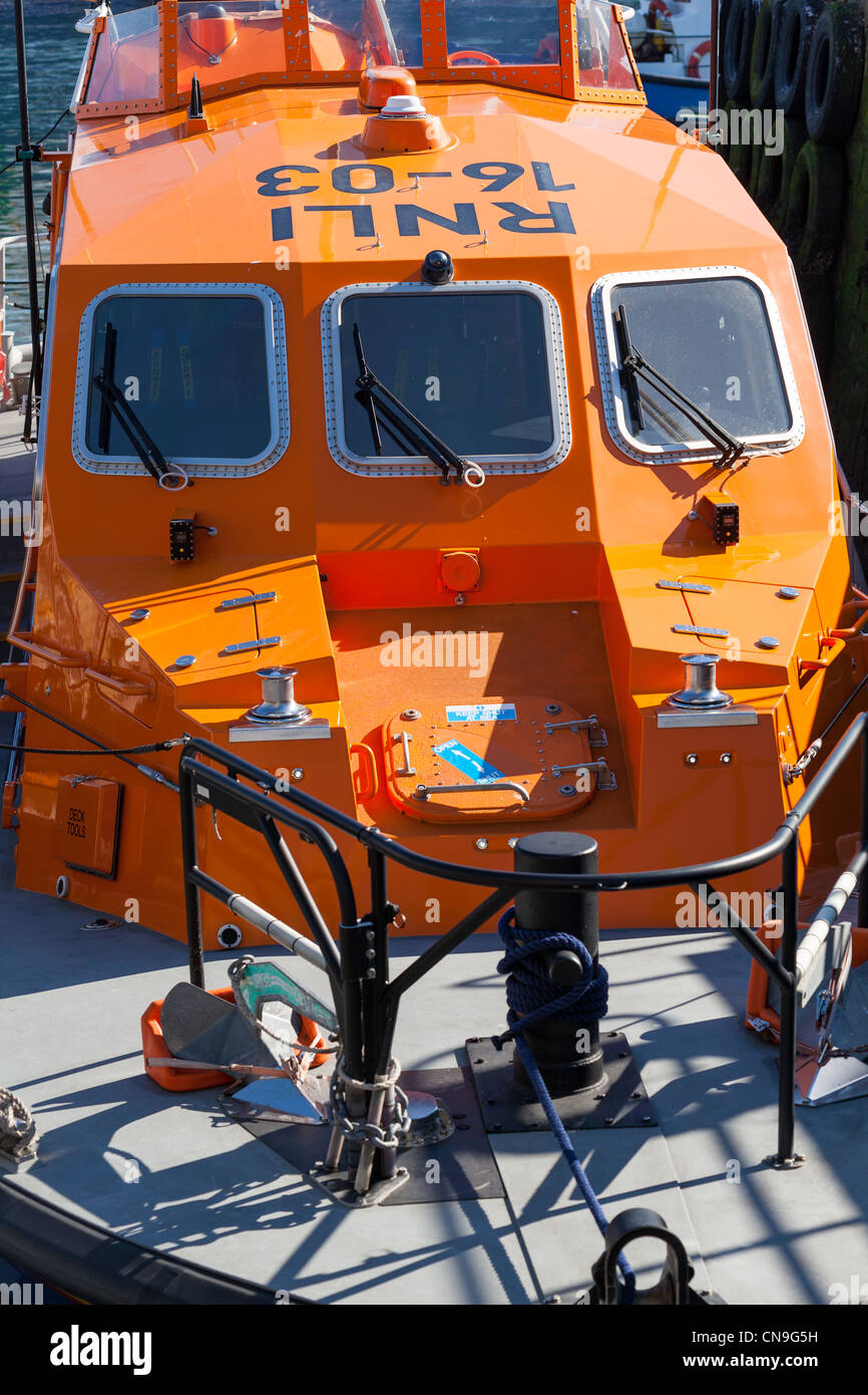 RNLI lifeboat at Peterhead harbour Scotland UK Stock Photo - Alamy