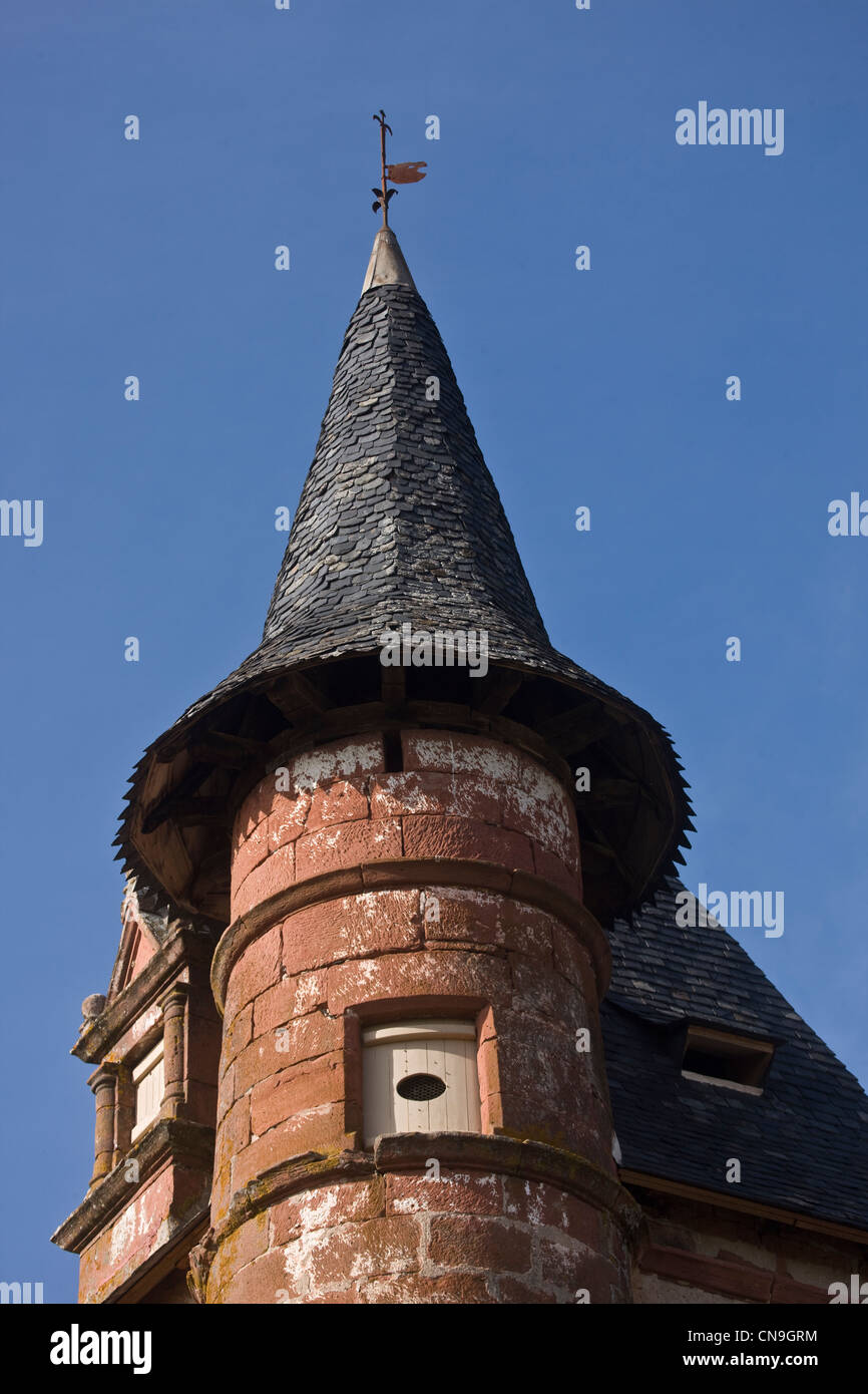 France, Correze, Collonges la Rouge, labeled Les Plus Beaux Villages de ...