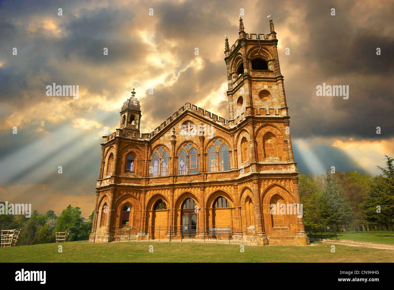 The Gothic Temple ( 1740's ) designed by James Gibbs in the English ...