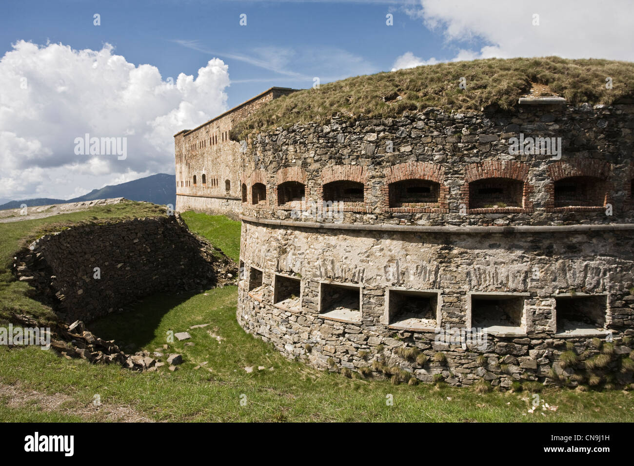 France, Alpes Maritimes, some of Tende, the Central Fort Col di Tende ...