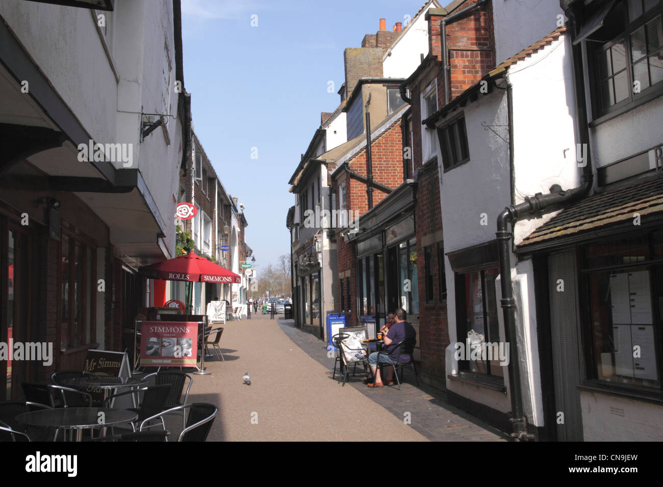 French Row alley in St Albans city centre Hertfordshire Stock Photo - Alamy
