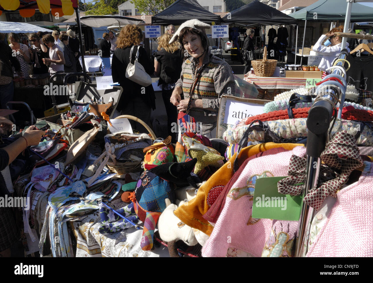 Nelson Market, New Zealand Stock Photo - Alamy