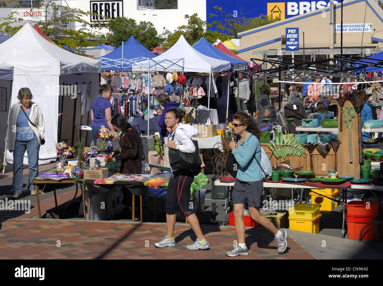 Nelson Market, New Zealand Stock Photo - Alamy