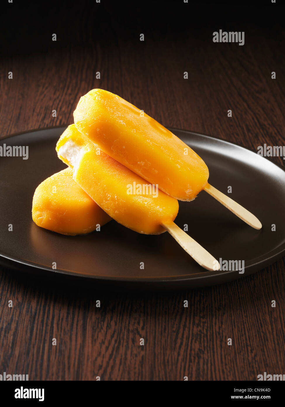 Ice cream orange hi-res stock photography and images - Alamy