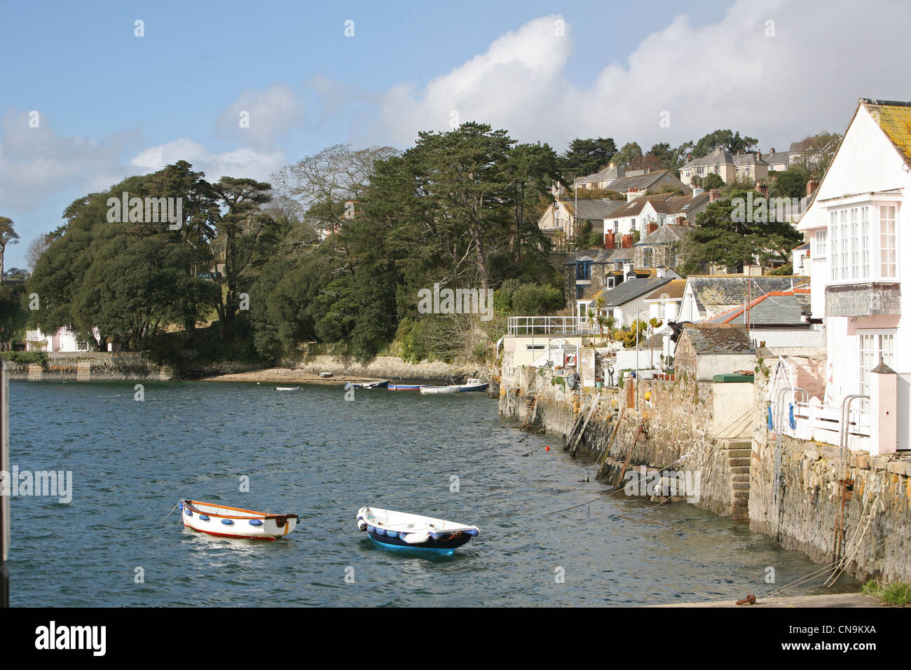 Flushing opposite Falmouth Cornwall England Stock Photo - Alamy