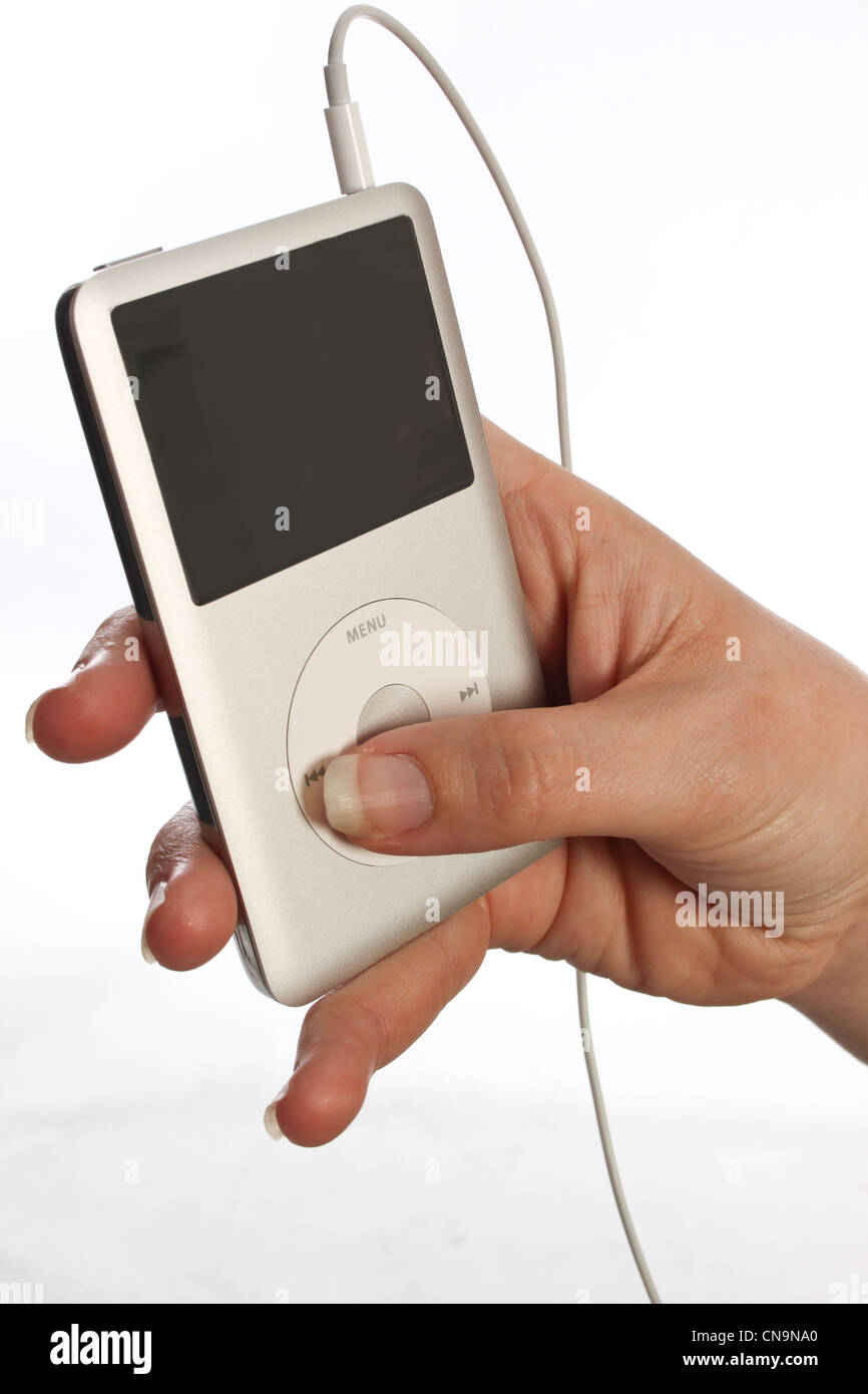 Silver ipod classic hi-res stock photography and images - Alamy