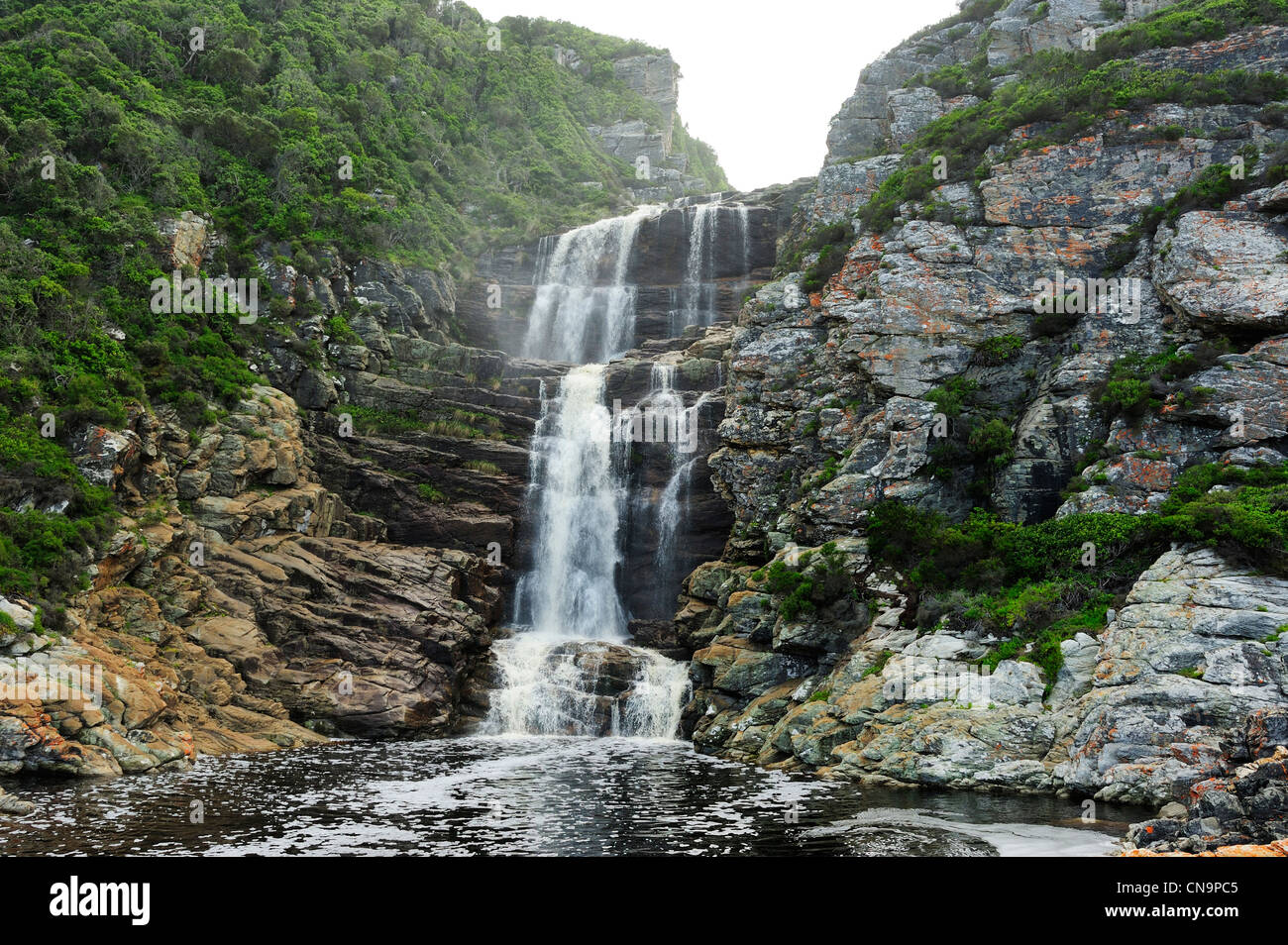 Waterfall on Otter Trail, Tsitsikamma National Park, Eastern Cape ...