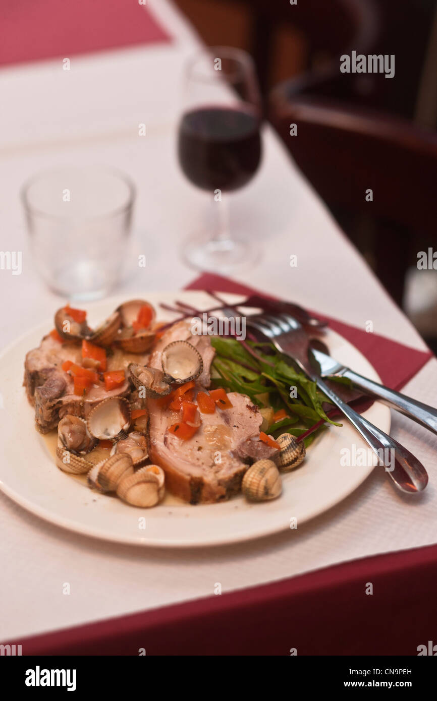 France, Finistere, Brest, square piglet to rigadelles, hulls, recipe ...